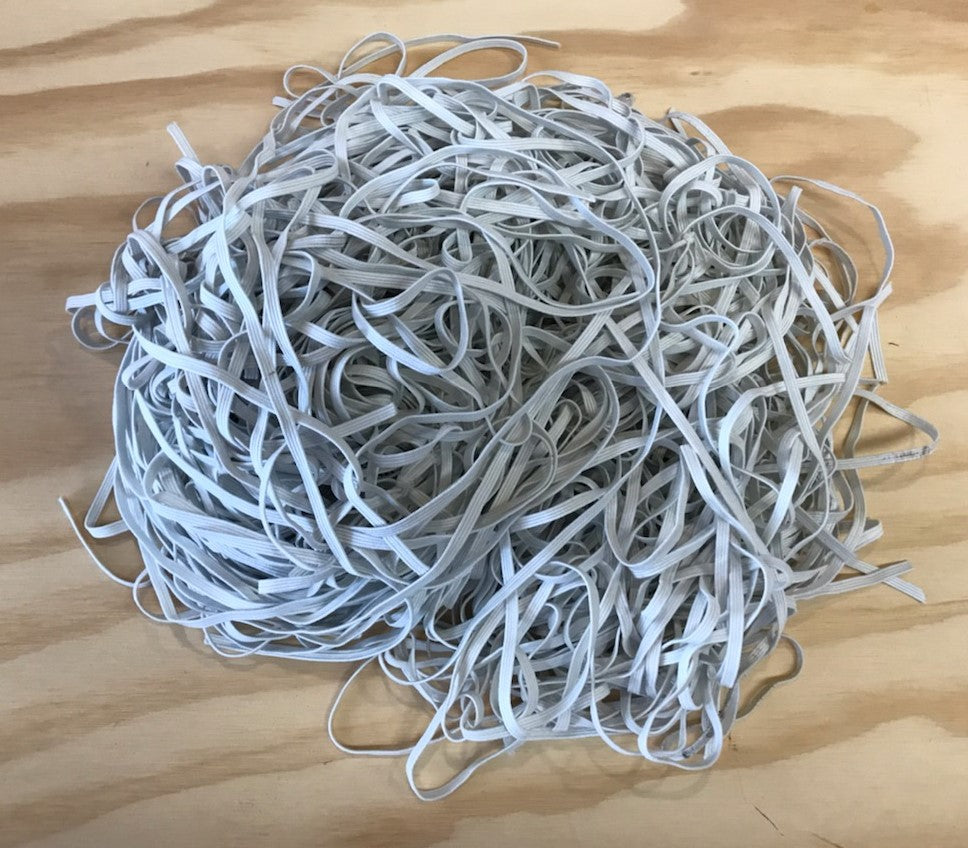3/16" Knit Elastic - White - Bulk 100 Yards – In-Weave Fabric