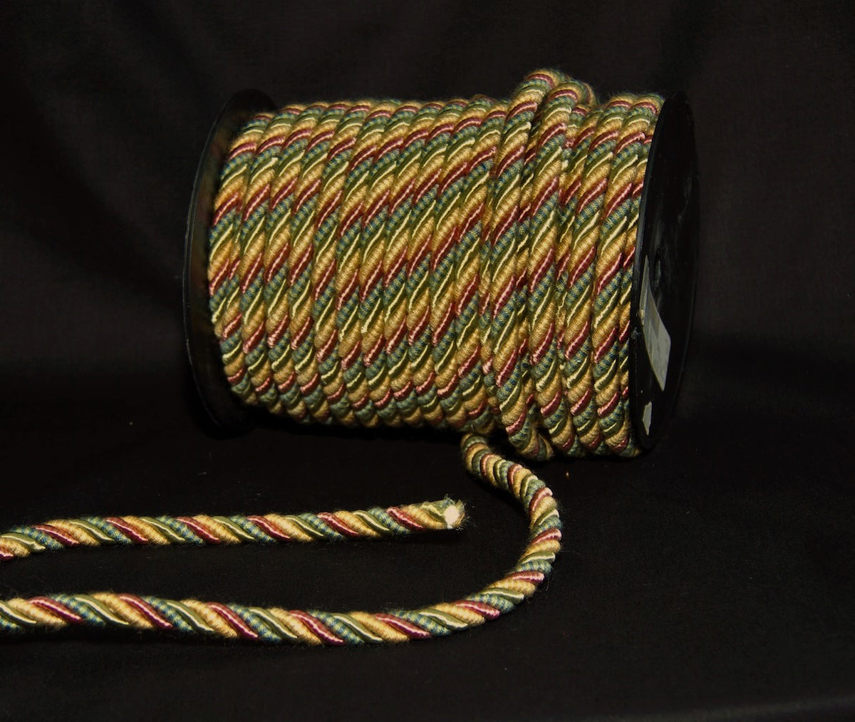3/8" Celery, Medium Pink, Yellow Gold & Teal Green Decorative Cording ...
