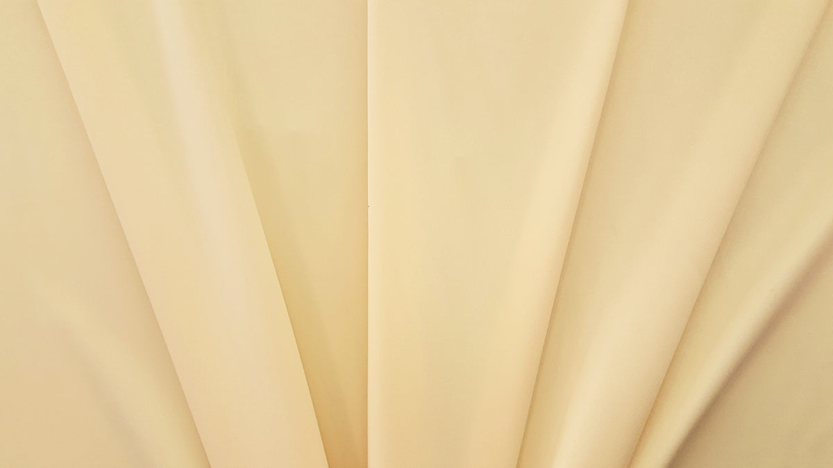 Discount Fabric ANTIQUE SATIN Pale Yellow Solid Drapery – In-Weave Fabric