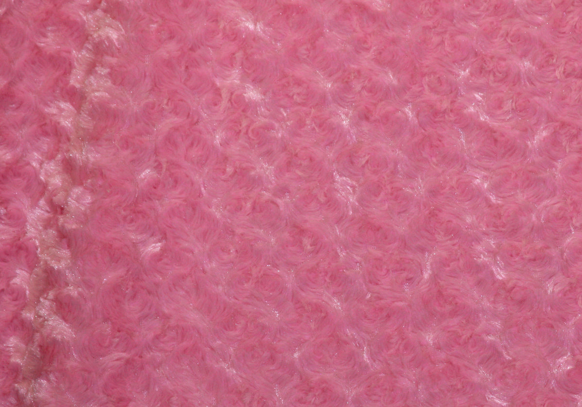 Pink Rosie Minky Fabric – In-Weave Fabric