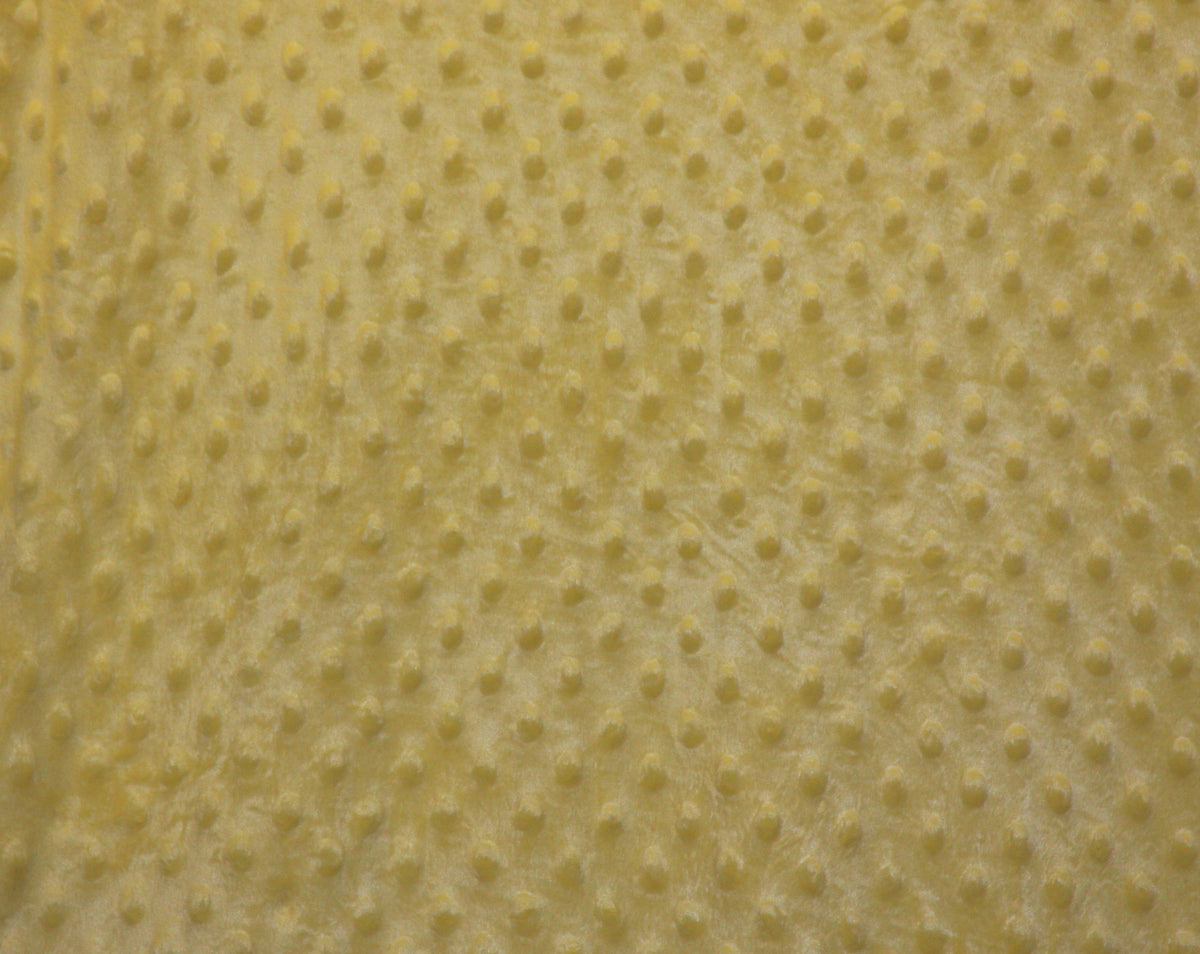 Yellow Minky Dot Fabric – In-Weave Fabric