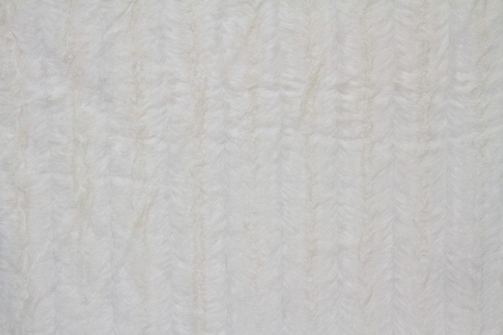 Faux Fur White MINK Fabric – In-Weave Fabric